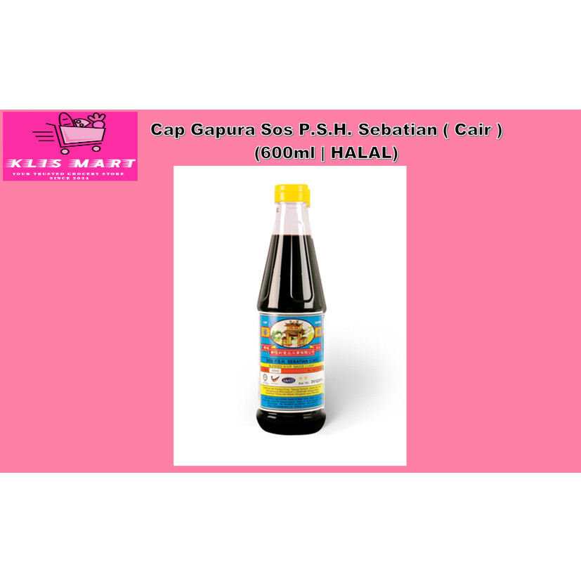 Cap Gapura Sos P.S.H. Sebatian ( Cair ) | (600ml | HALAL) | Shopee ...