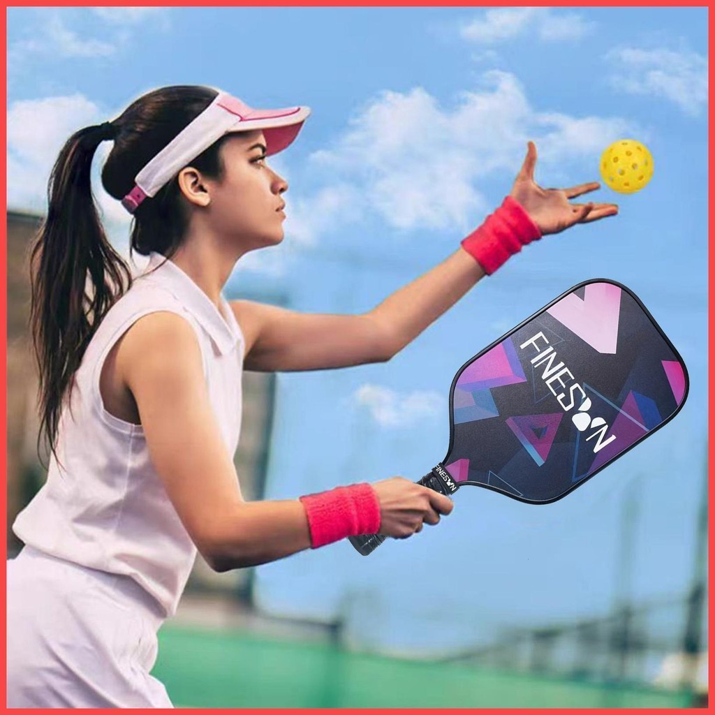Sports Ball Paddle for Kids Honeycomb Core Fiberglass Surface Swing ...