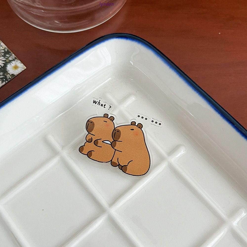 LYNDON Capybara Brooch, Lapel Kapibara Acrylic Capybara Pin, Jewelry ...