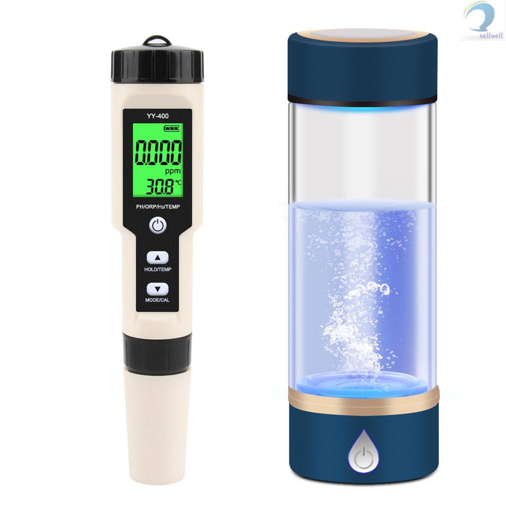 Digital PH ORP H2 TEM Water Quality Test Pen Analyze Monitor Meter ATC ...