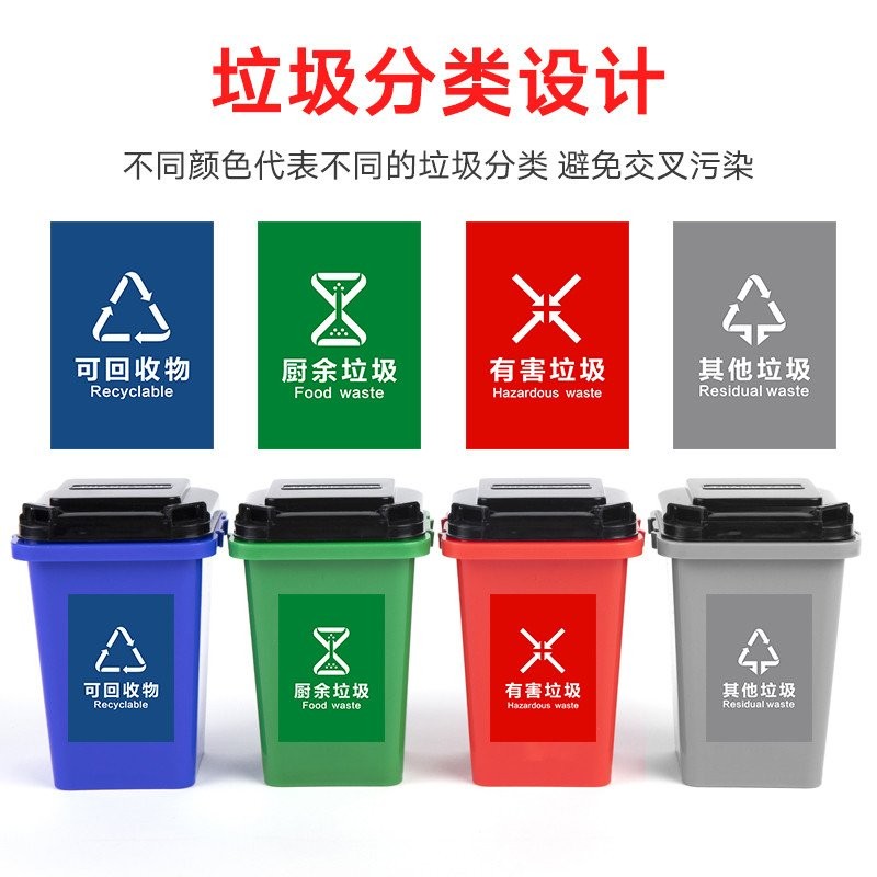 Garbage Classification Label Stickers Trash Can Classification Stickers ...