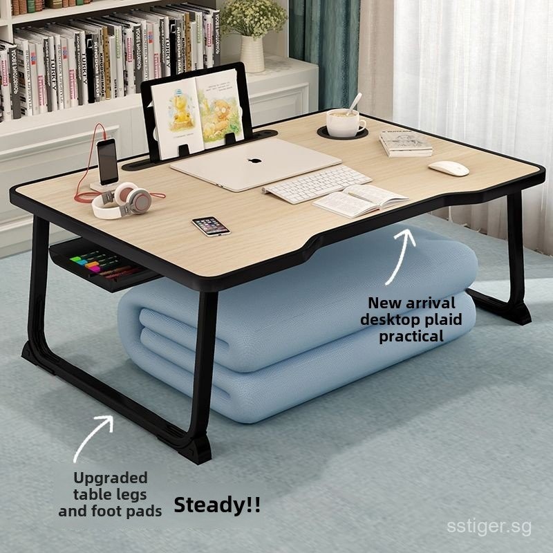 {New arrivals} Table Used-on-Bed Foldable Small Table Bedroom Sitting ...