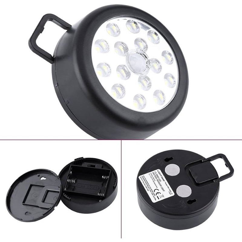 Portable Infared 15 LED Motion Detector Sensor Camping Inspection Work ...