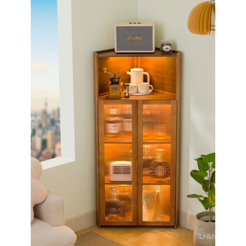 Corner Cabinet Kitchen Arc Living Room Triangle Storage Rack Corner ...