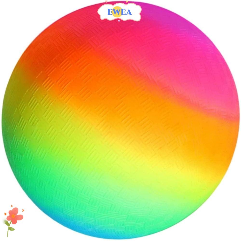EWEA Beach Ball 9 Inch for Kids Rainbow Swimming Pool Large Kickball ...