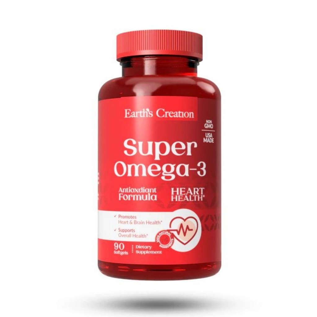 Earth's Creation Super Omega-3 1000mg (90 Softgels) | Shopee Singapore