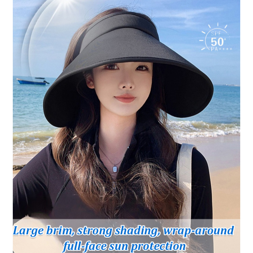 HOT SALE [Full Face Protection]Wrap-around Hollow-top UV Sun Hat/U ...