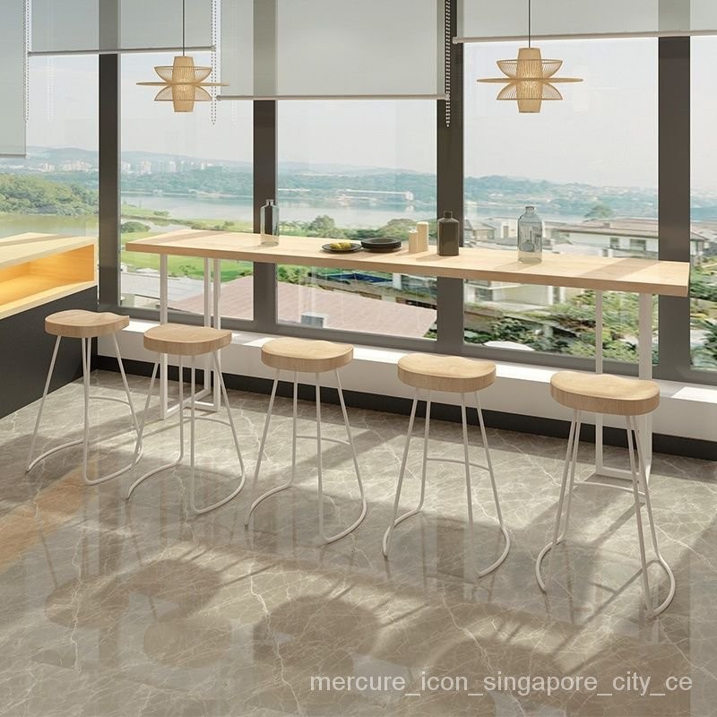 QY*Solid Wood Bar Counter Home Balcony Wall Long Narrow Table ...