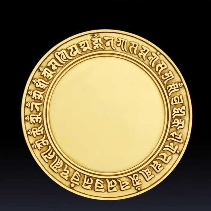 Pure Brass Tibetan Cundi Bodhisattva Cundi Mantra Mirror Display ...