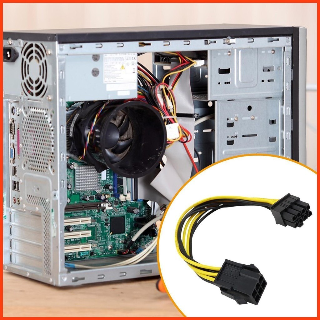 6 Pin To 8 Pin GPU Adapter Graphics Card Cable Stable PCIe Converter ...