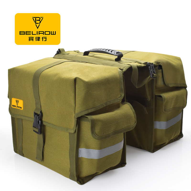Bicycle Pannier Bag Double Side Tail Bag Rear Rack Waterproof50L Large ...