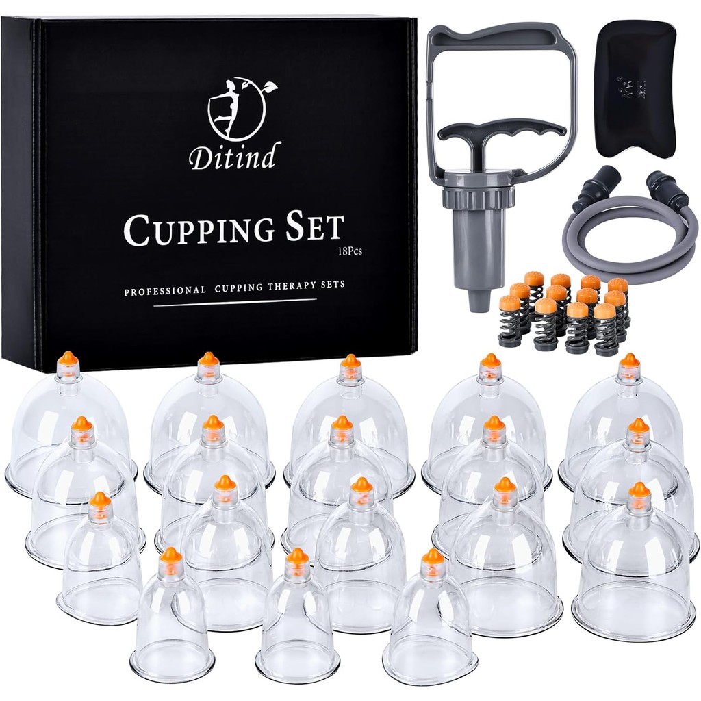 Ditind Cupping Therapy Set, 18 Pcs Cupping Set, Professional Cupping ...