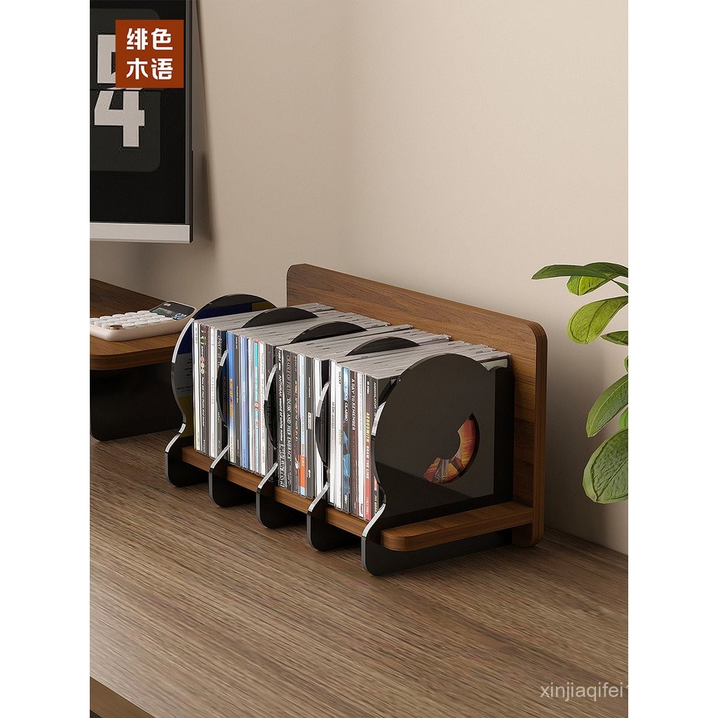 Desktop Bookshelf Picture Book Shelf Wall Side Small Narrow Cabinet CD ...