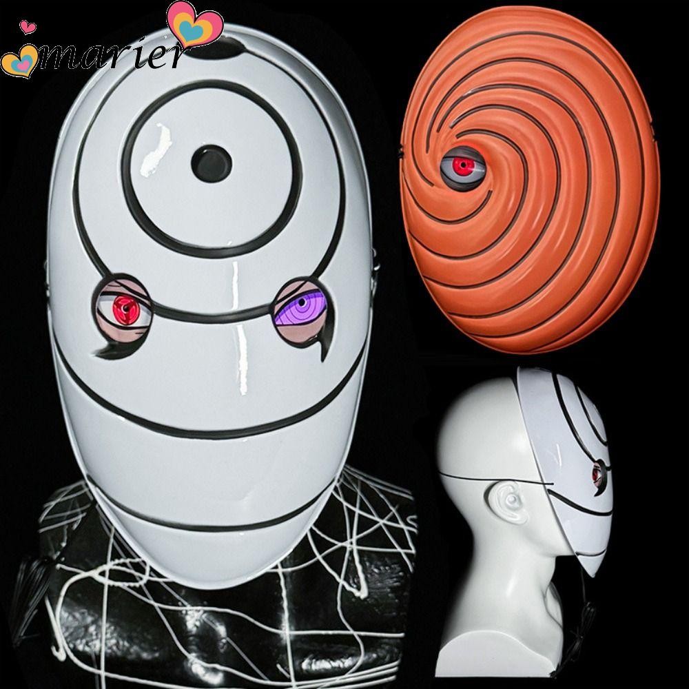MARIER Glowing Naruto , Tobi Uchiha Obito Sharingan Face Cover, Full ...