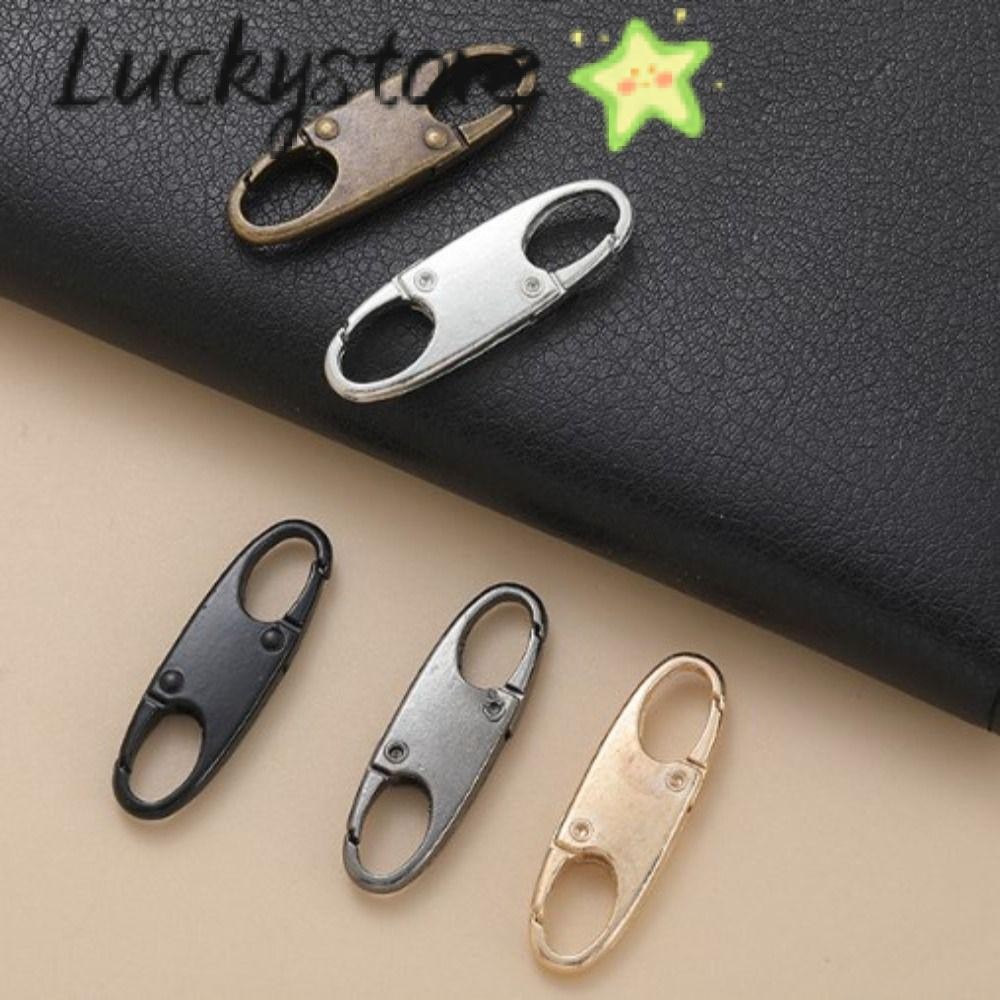 LUCKY Zipper Lock Clip, Portable Silver S-Shaped Snap Hook, Mini ...