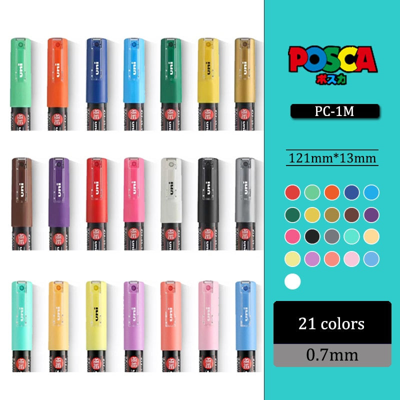 POSCA Marker // 1M Extra Fine Tip (0.7mm) | Shopee Singapore