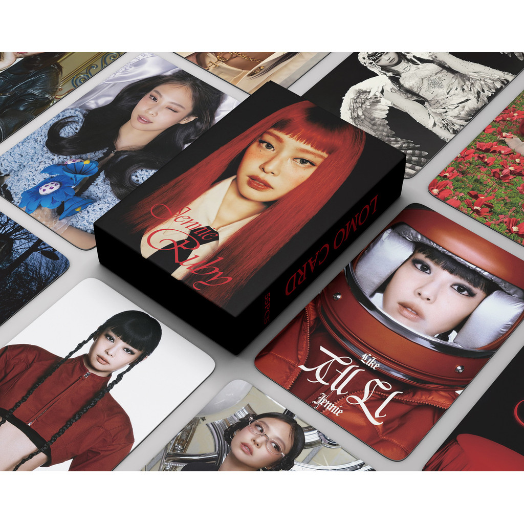 KPOP 55pcs/box BLACKPINK JENNIE Photocards RUBY KPOP LOMO Card ...