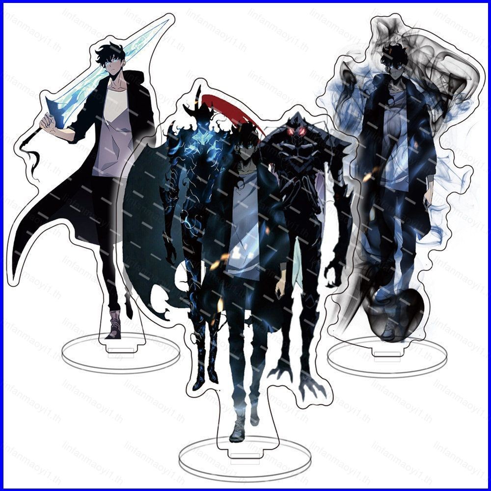 LF1 Solo Leveling Anime Figure Model Toy Acrylic Stands Plate Holder ...