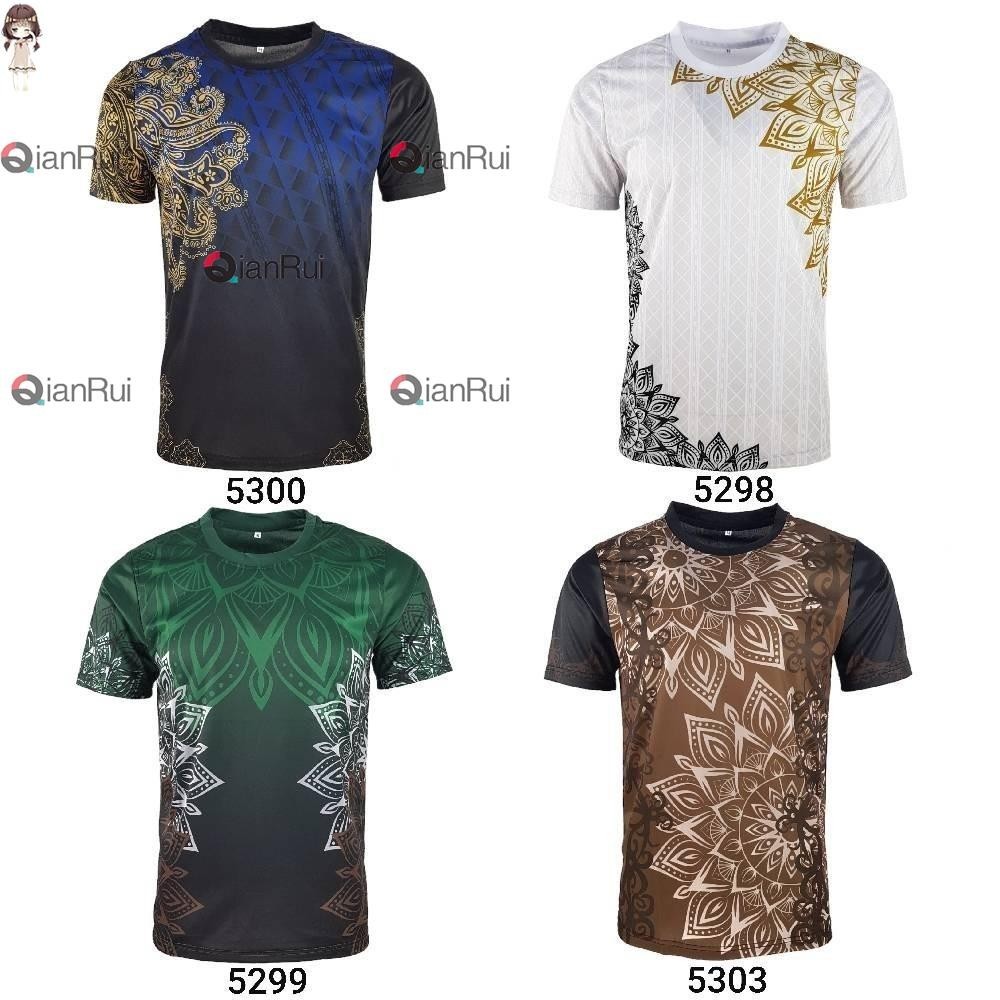 Men T-shirt Batik Design Jersey Material T-shirt Men Jersey Batik [UNK ...
