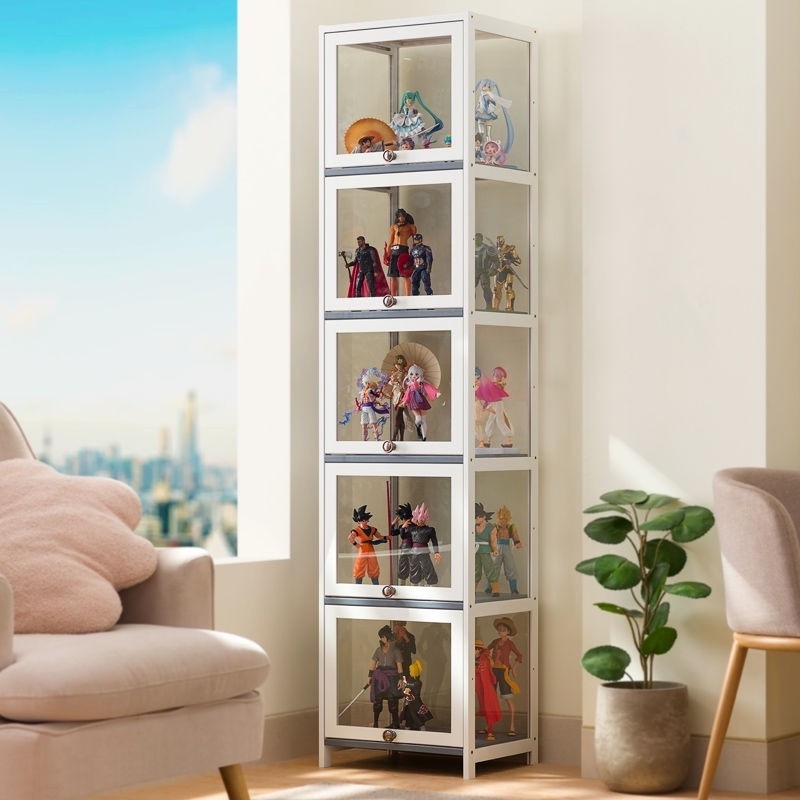 Acrylic Door Home Display Shelf Bedroom Boohelf Cabinet (LK) | Shopee ...