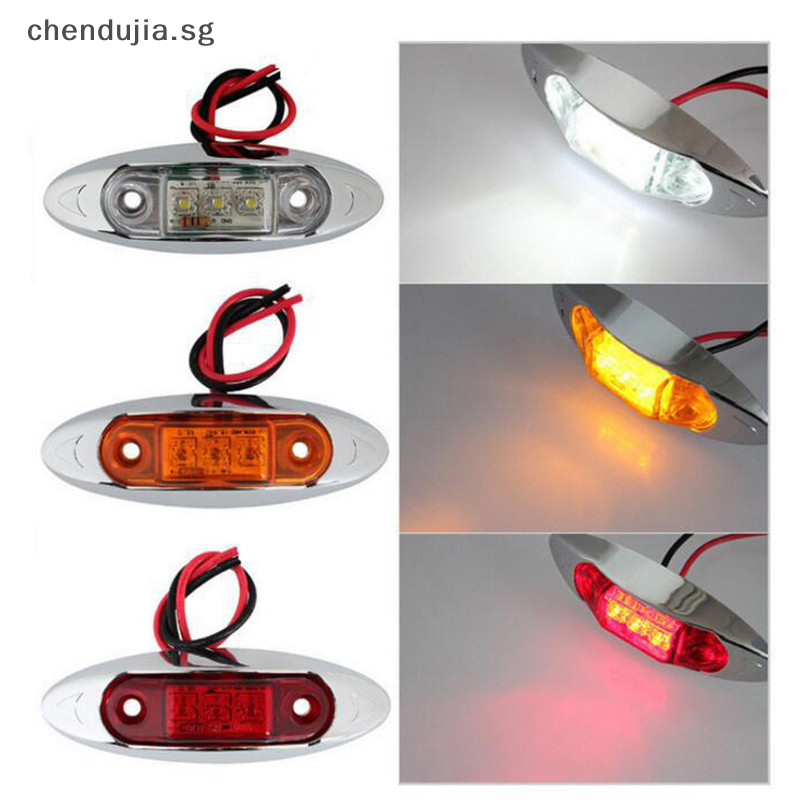 DUJIA 12V 24V 3LED Side Light Car Exterior Light Warning Tail Light ...
