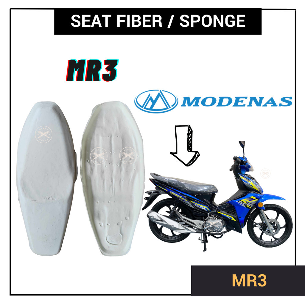 MODENAS MR3 EURO 3 SPAN SEAT FIBER SPONGE PU FORM KUSYEN DOUBLE CUSHION ...