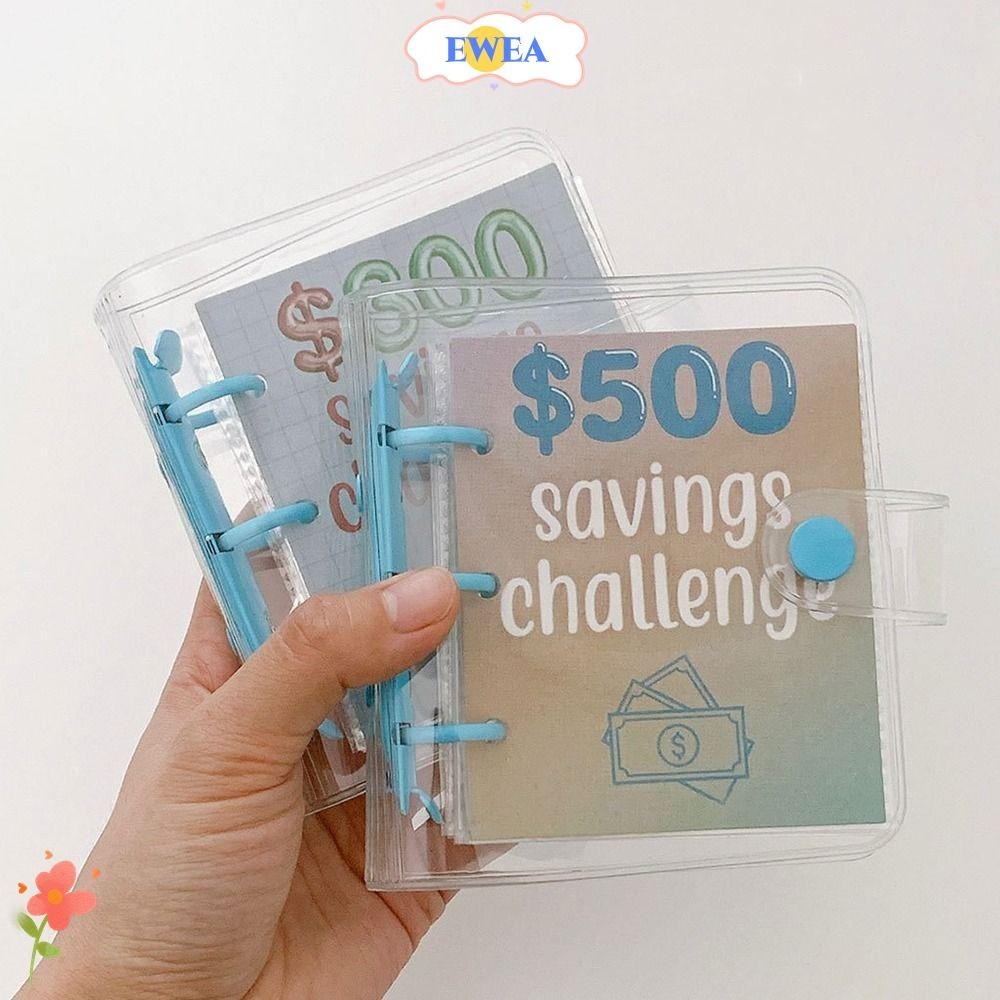 EWEA Envelope Challenge Binder, Mini 3 Hole Saving Challenge Binder ...
