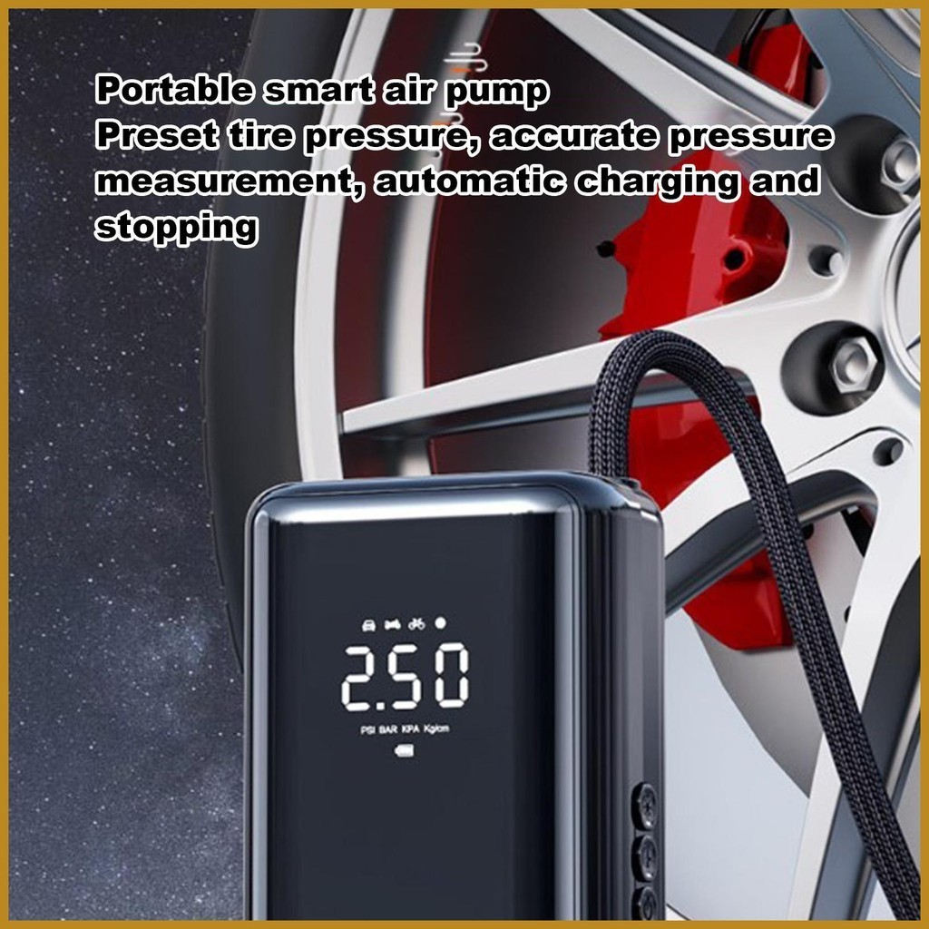 Cordless For Car Tires Wireless Tire Inflator Portable Air Compressor ...