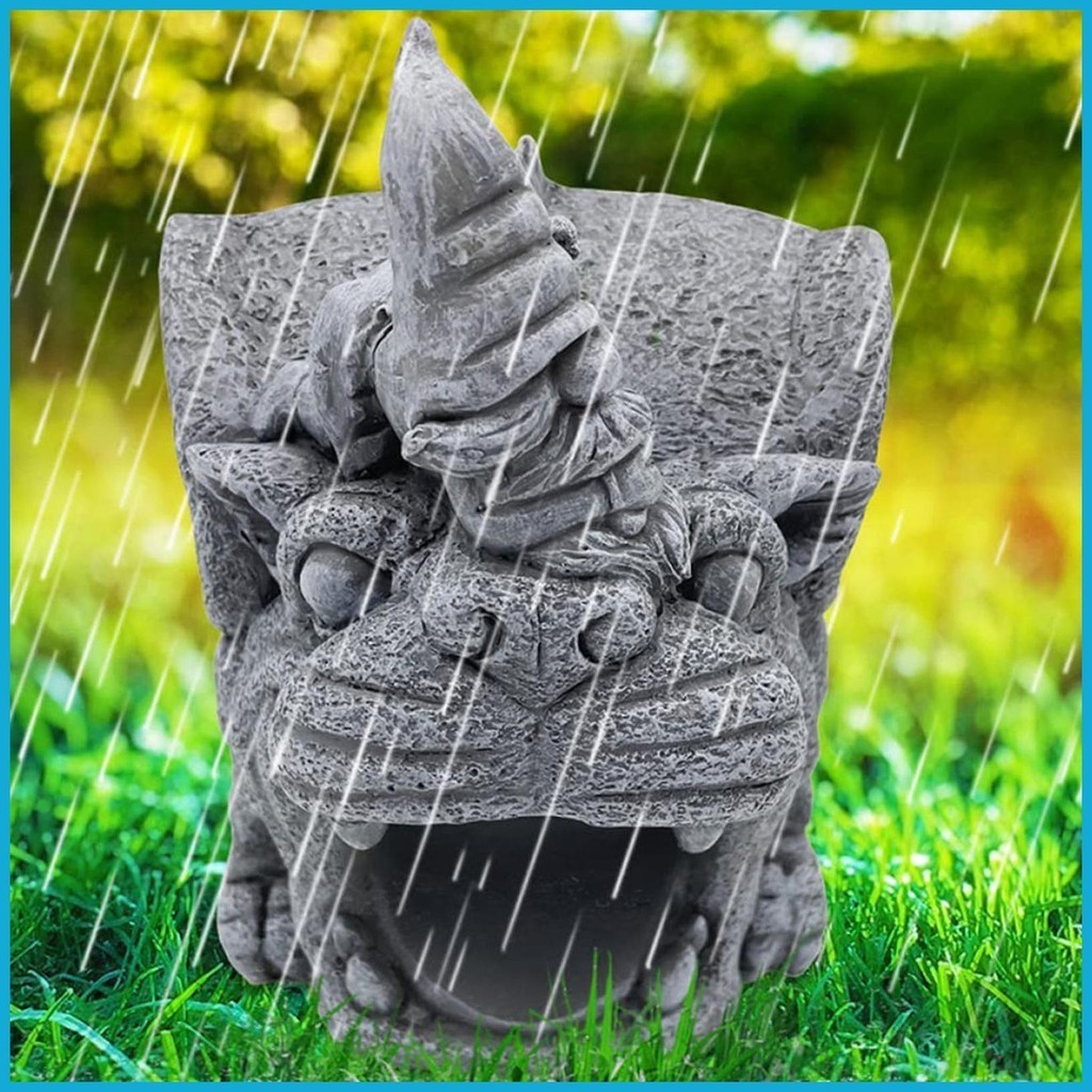 Gutter Guardian Downspout Statue Gargoyle Splash Rain Downspout ...