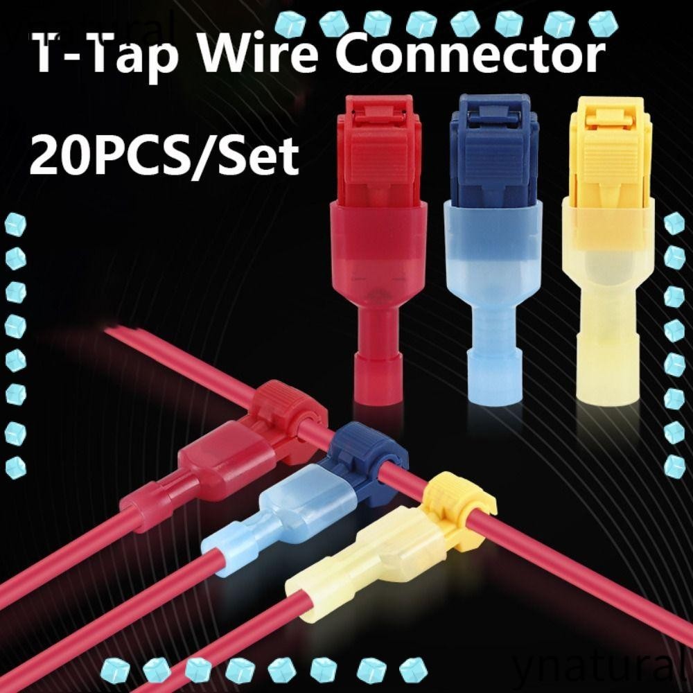YNATURAL 20PCS/Set T-Tap Wire Connector, Snap Splice Lock Waterproof ...