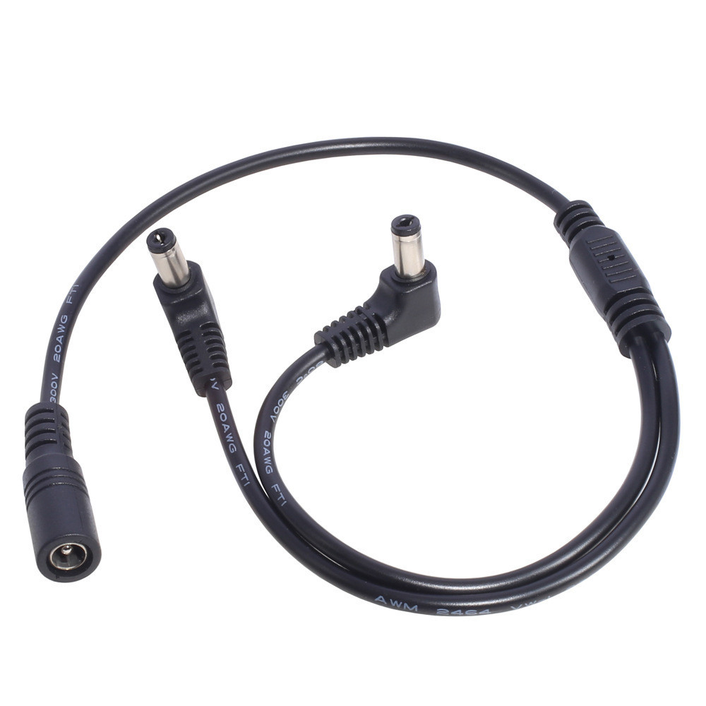No. 22 Curved Pin 5521 One Female to Double Male Adapter Cable 5.5 * 2. ...