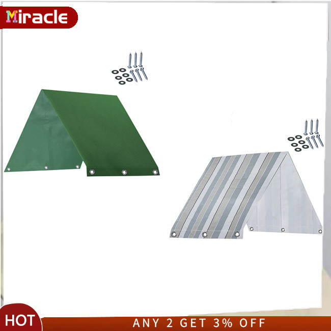MIRACLE 89 x 43inch Outdoor Replacement Tarp Cover , Playset Roof ...