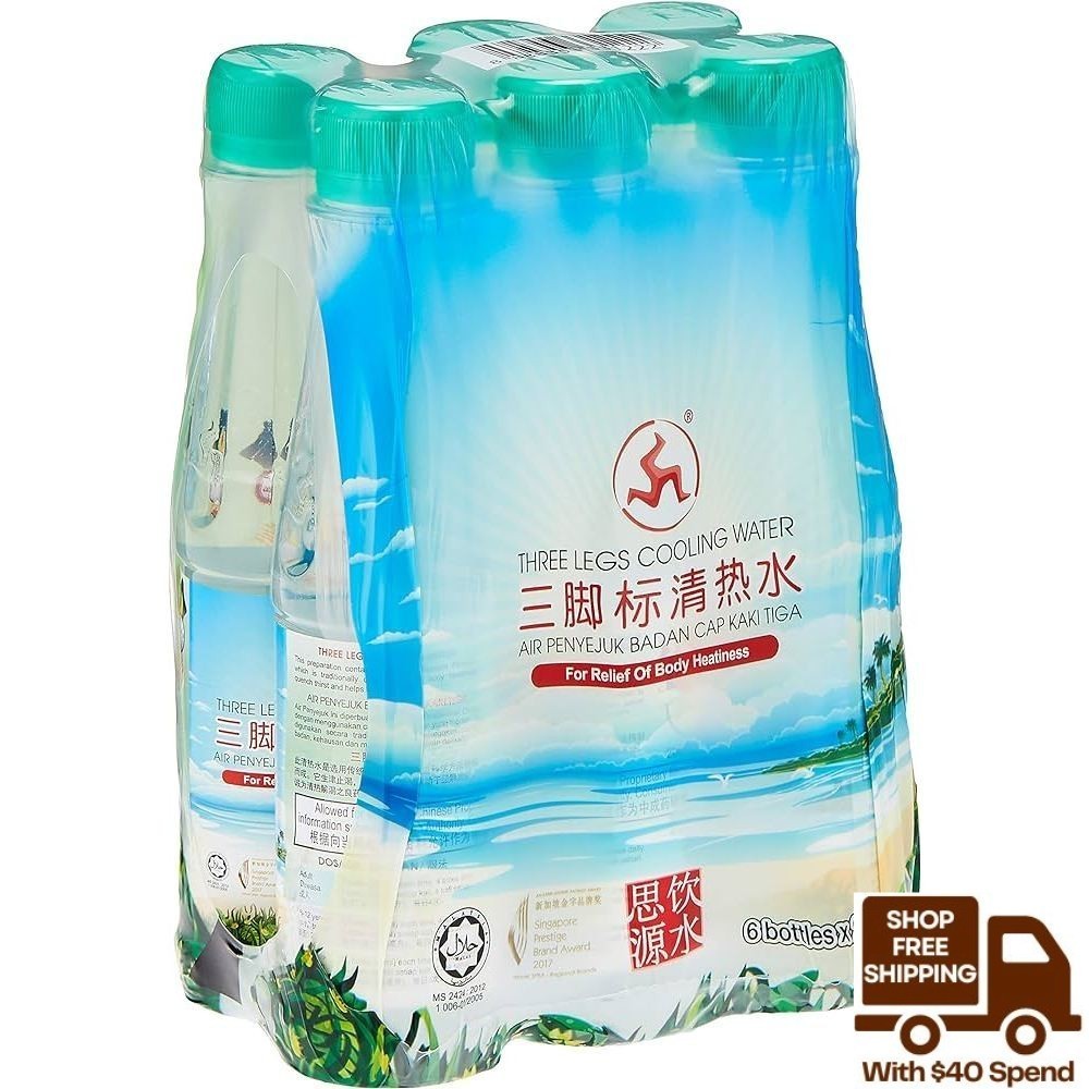 Three Legs Cooling Water Pack of 6 (6s x 200ml) | Shopee Singapore