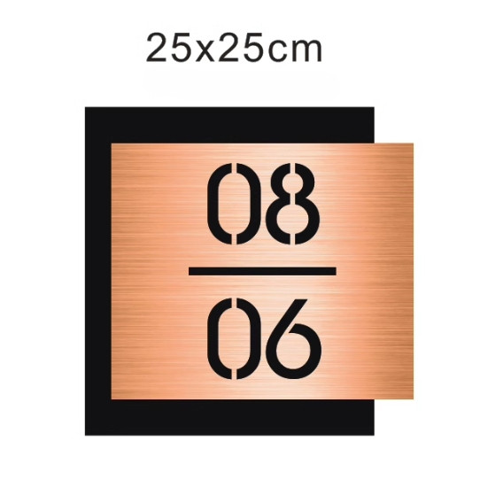 Stainless steel Door Signage/ Custom Door sign/ house unit number ...