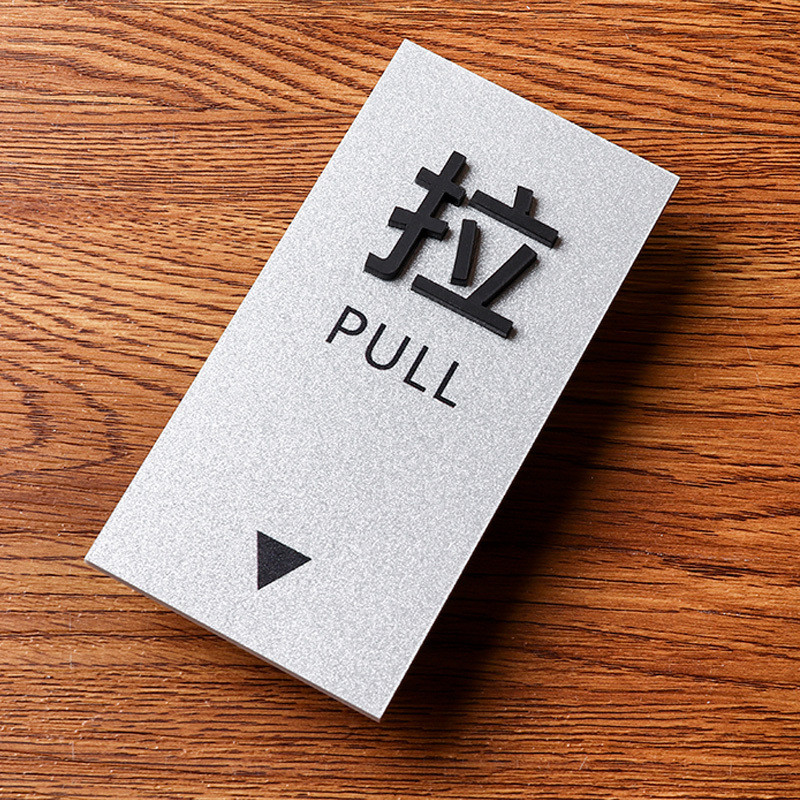 Sliding door sign Acrylic Sliding Door Sign Sticker Glass Door ...