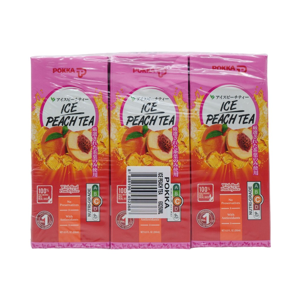 POKKA T/P PEACH TEA 6SX250ML | Shopee Singapore