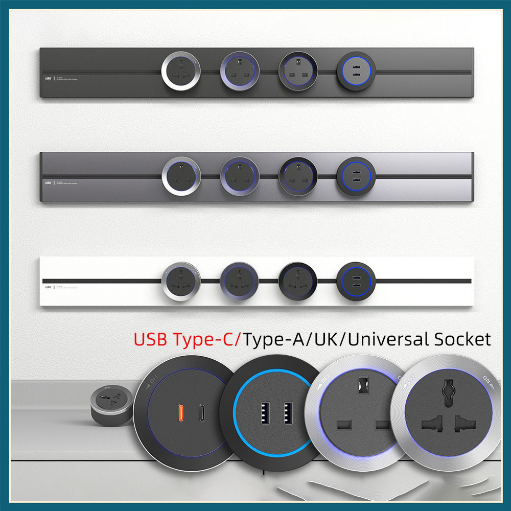 Power rail socket 32A/8000W high-power concealed socket household ...