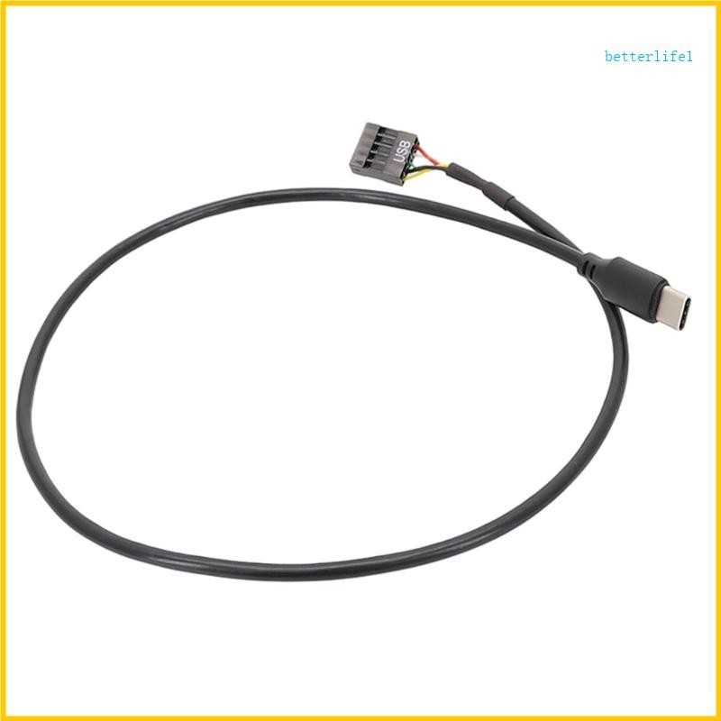 BTM USB 9 Pin Male to Motherboard USB C Male Adapter Extension Cable ...