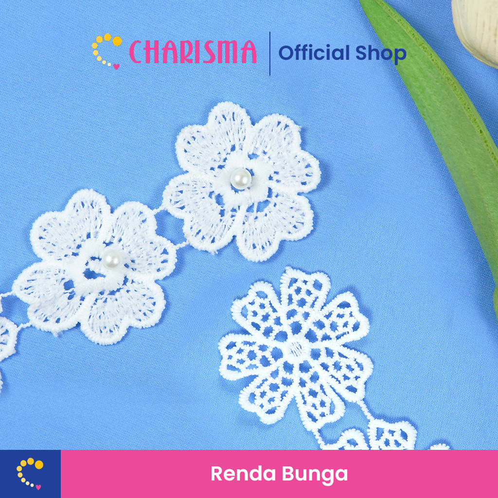 PUTIH Charisma Jasmine Flower Lace - White Jasmine Flower Lace Width ...