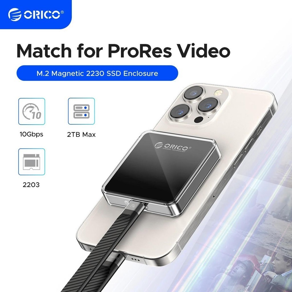 ORICO NVME SSD Case 2230 M.2 NVMe SSD Enclosure 10Gbps Magnetic(AP-30 ...