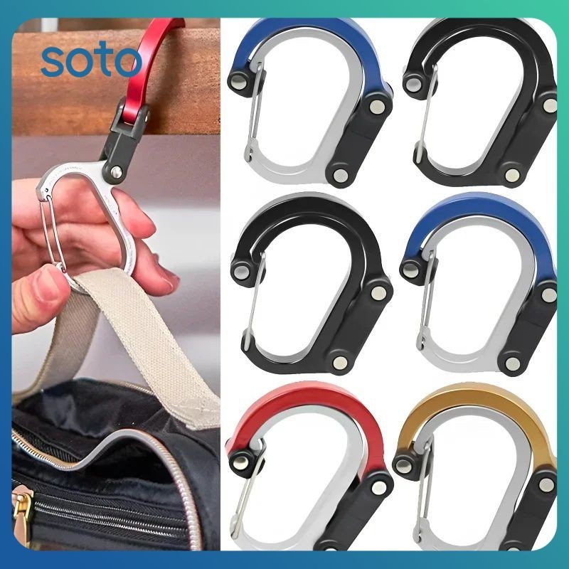 D-type Mountaineering Buckle 360 ° Multi Functional Hook For Outdoor ...