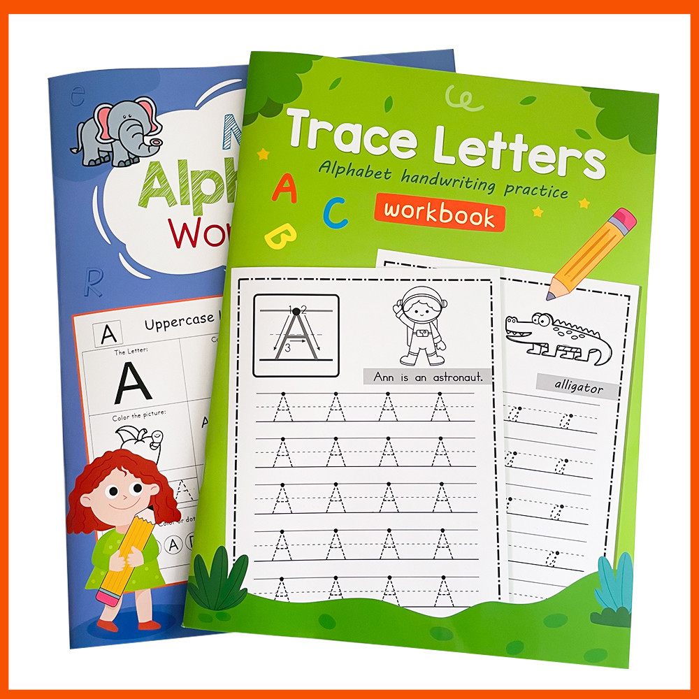 A-Z Alphabet Trace Practice Workbooks Preschool Learning English ...