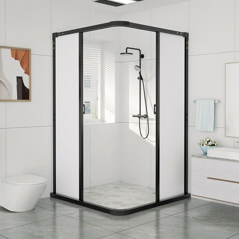 Customized Curved Shower Curtain Shower Invisible Magnetic Shower ...