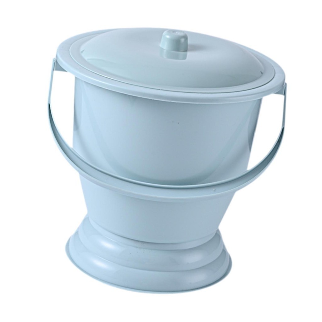 [Homyl478] Spittoon with Lid,Bedpan Night Commode Bucket Toilet Potty ...