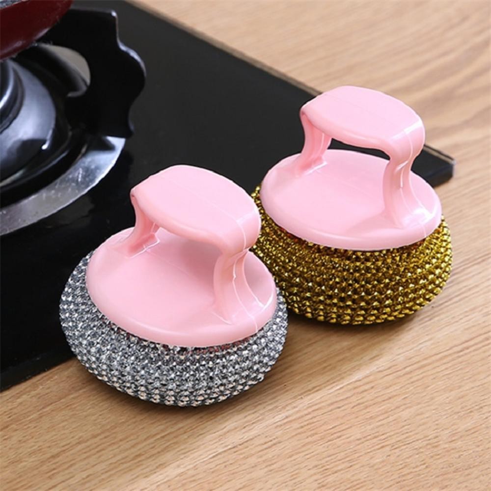 1PC Stainless Steel Sponges Scrubbers, Metal Wire Scourer Scrubbing ...