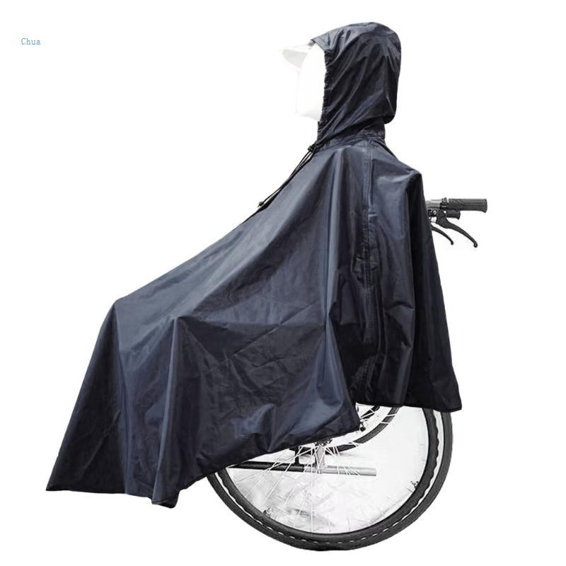 Chua Waterproof Rain Poncho For Wheelchair Mobility Old Scooter Large Wind Proof Cape Raincoat