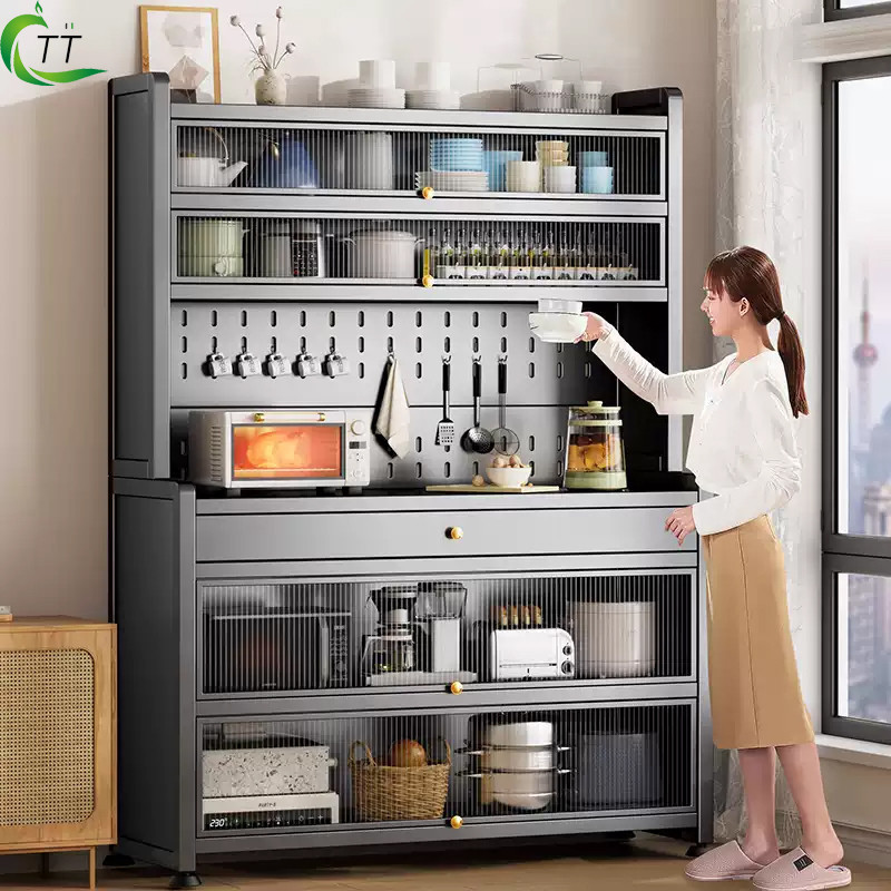 XH010 TT Kitchen-cabinet Floor-to-ceiling Multi-layer Table Side Locker ...