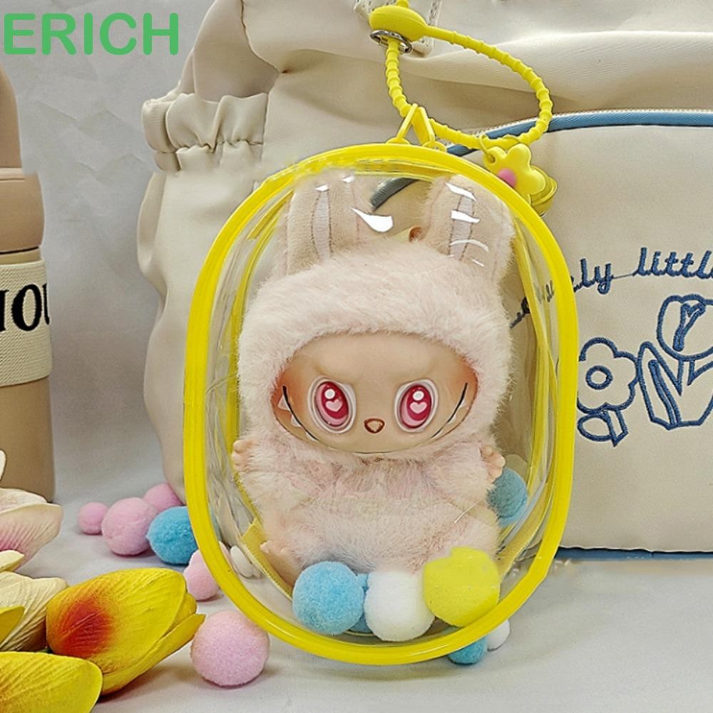 ERICH1 Labubu Display Bag, Outgoing Transparent Labubu Doll Storage Bag ...