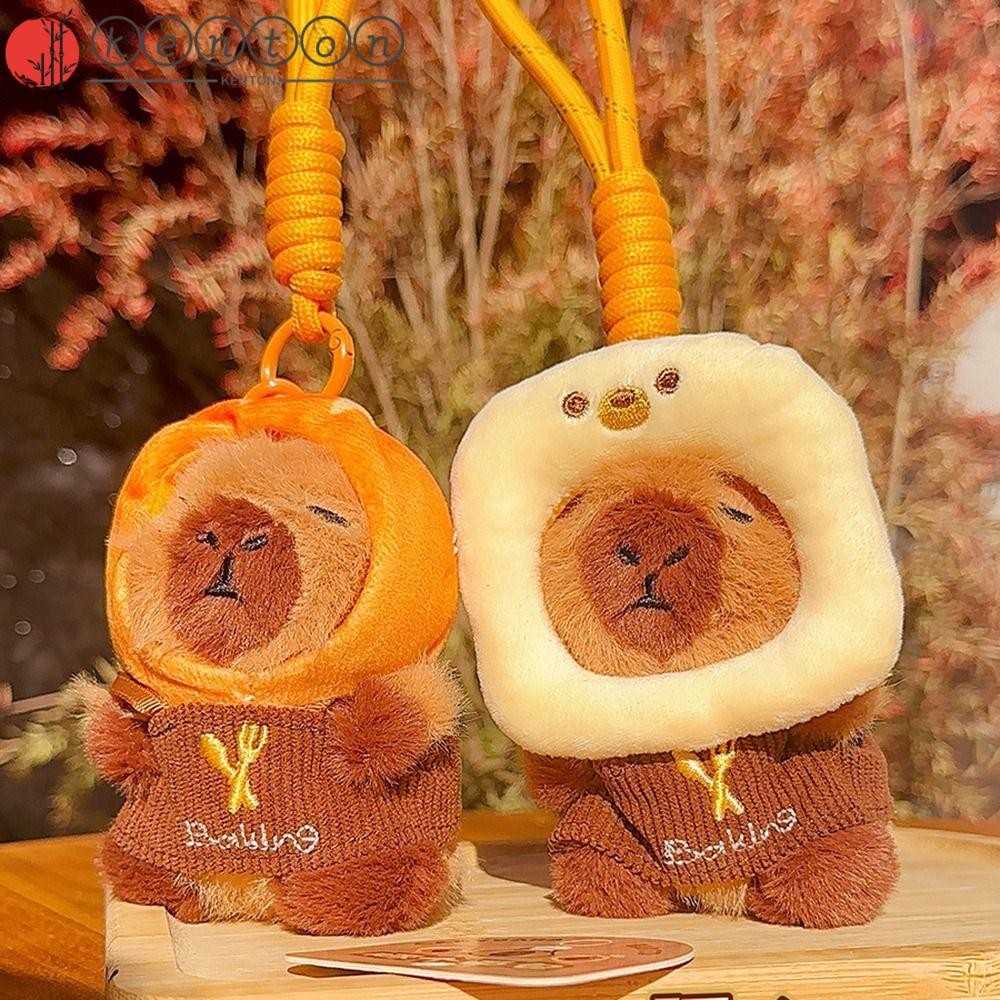 KENTON Capybara Plush Pendant, Animal Doll Cartoon Cartoon Keychain ...