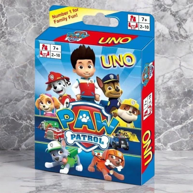 2025UNO Card Game PAW Paw Patrol Dog Playing Cards Trendy Cartoon Cards ...